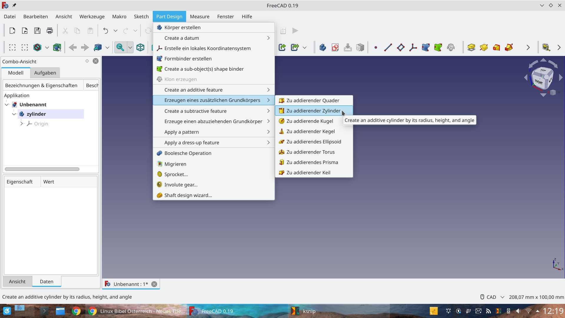 FreeCAD – Freie CAD-Software unter Linux – Linux-Bibel