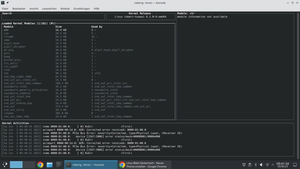kmon – Linux-Kernel-Monitor für das Terminal – Linux-Bibel