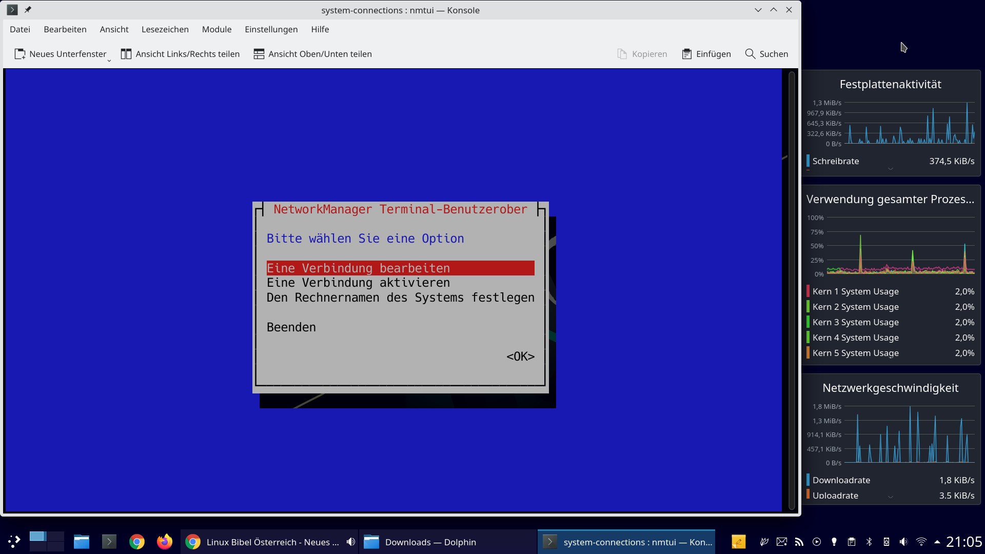 nmcli und nmtui – Netzwerkkonfiguration unter Linux am Terminal – Linux-Bibel