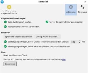 Magenta-Cloud mit Nextcloud-Desktop verwalten – Linux-Bibel