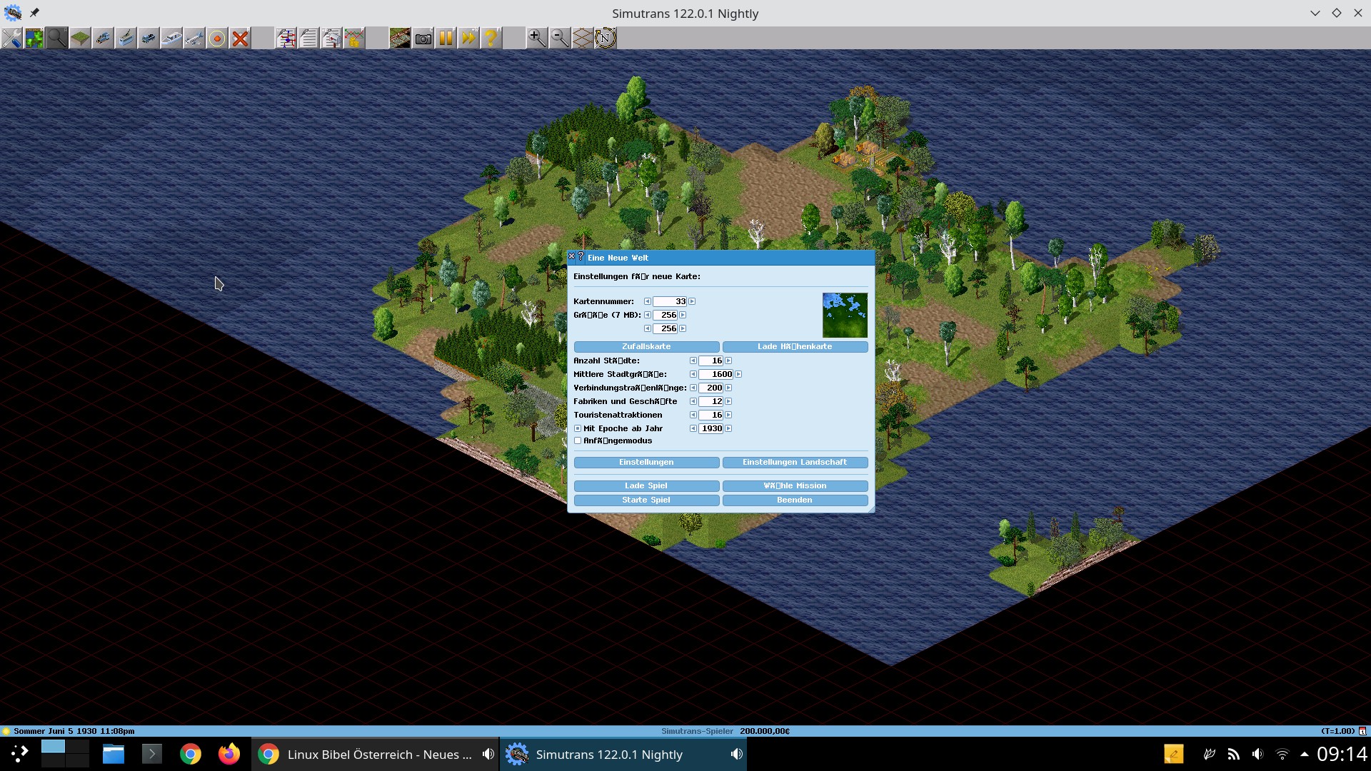 Simutrans – Aufbau- und Transport-Simulation unter Linux – Linux-Bibel