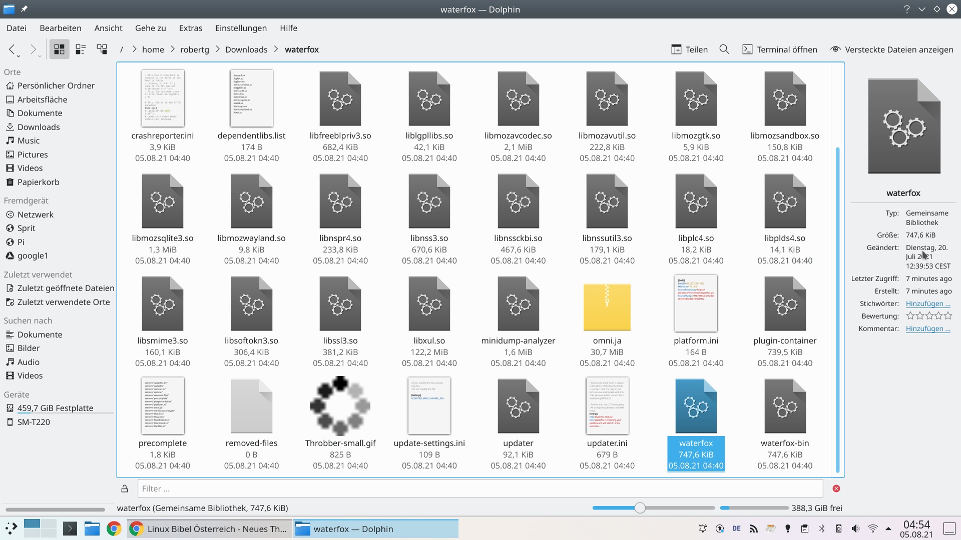 Waterfox – Webbrowser – Der bessere Firefox unter Linux – Linux-Bibel