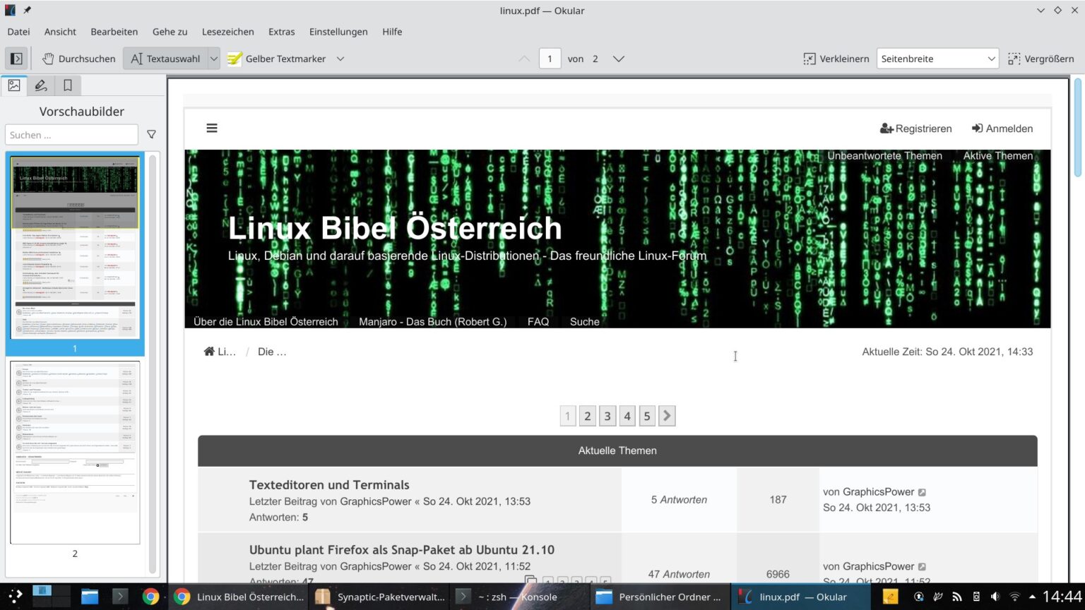 wkhtmltopdf – Webseiten unter Linux in PDF-Dateien konvertieren – Linux-Bibel