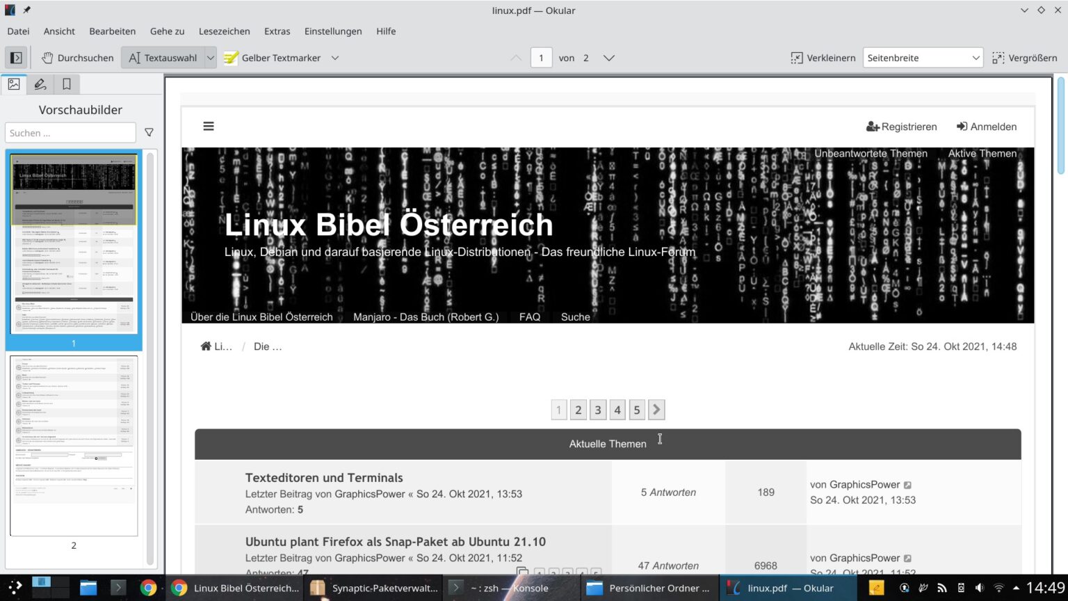 wkhtmltopdf – Webseiten unter Linux in PDF-Dateien konvertieren – Linux-Bibel