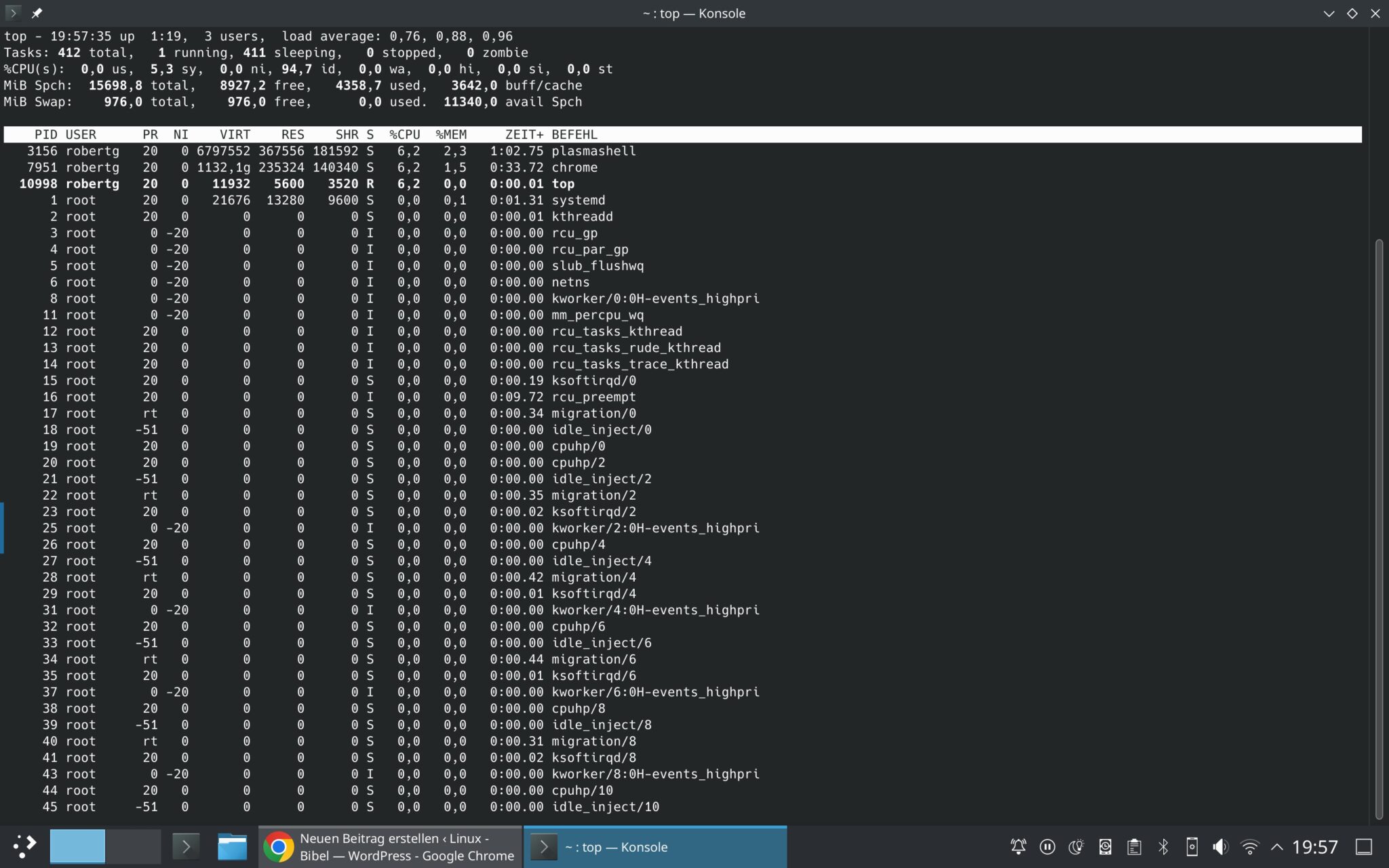 htop – interaktiver Prozessmonitor auf dem Linux-Terminal – Linux-Bibel