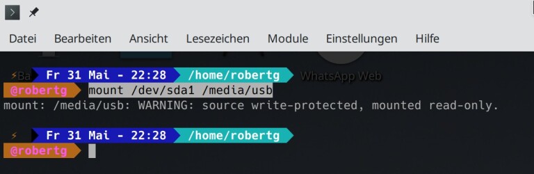 Mounten / einhängen von Dateisystemen, USB-Sticks usw. unter Linux – Linux-Bibel