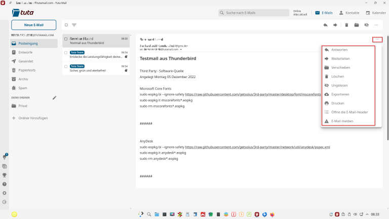 Tuta Mail – E-Mails sicher versenden und empfangen – Linux-Bibel