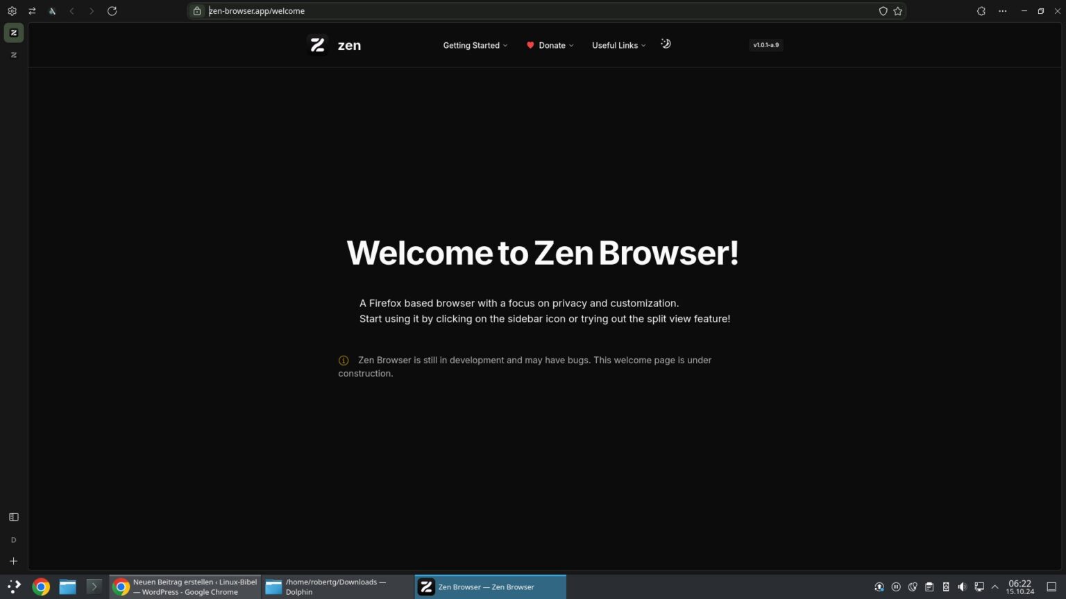 Zen-Browser – ein Webbrowser für Privatsphäre unter Linux – Linux-Bibel