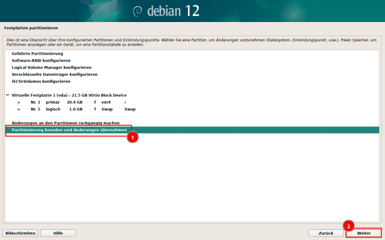 Debian 12 via NetInstall installieren – Linux-Bibel