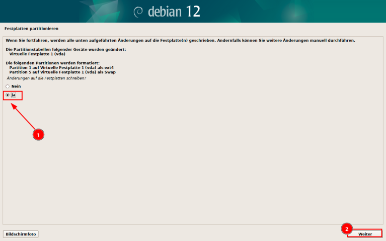 Debian 12 via NetInstall installieren – Linux-Bibel