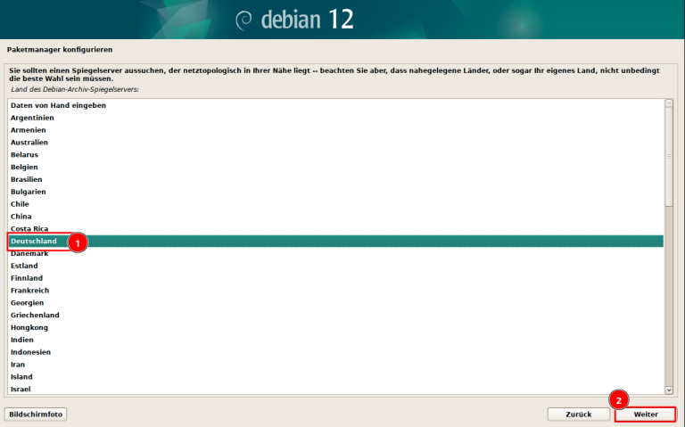 Debian 12 via NetInstall installieren – Linux-Bibel