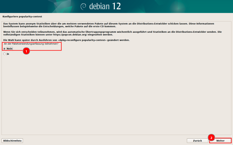 Debian 12 via NetInstall installieren – Linux-Bibel