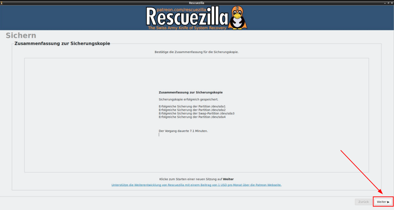 System-Backups mit Rescuezilla – Linux-Bibel