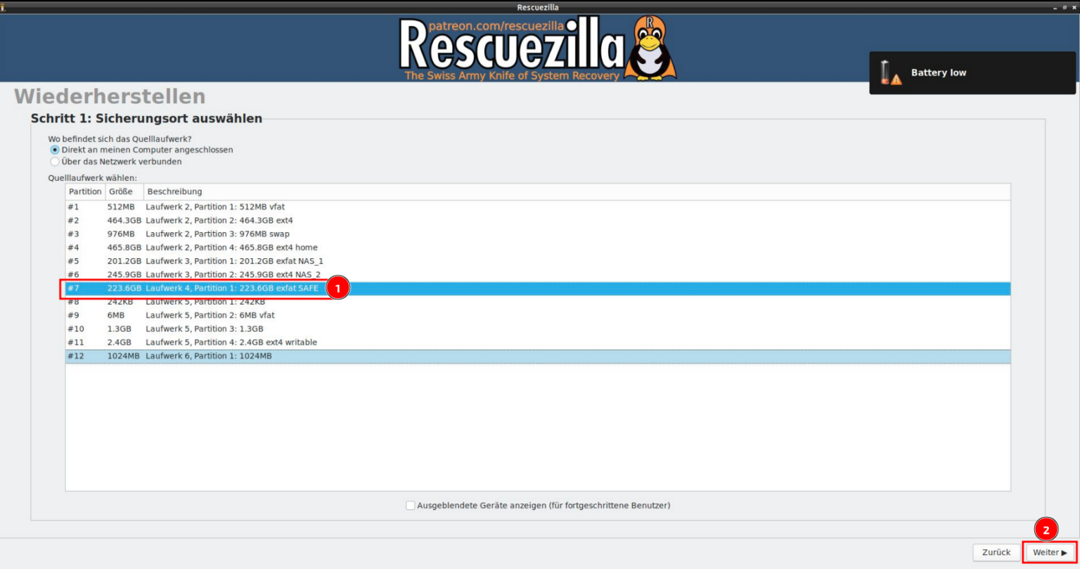 System-Backups mit Rescuezilla – Linux-Bibel