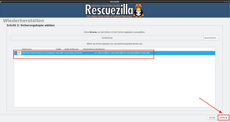 System-Backups mit Rescuezilla – Linux-Bibel