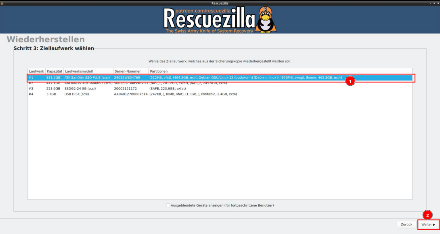 System-Backups mit Rescuezilla – Linux-Bibel