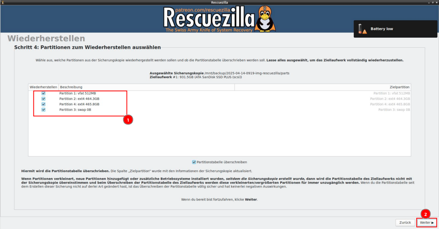 System-Backups mit Rescuezilla – Linux-Bibel