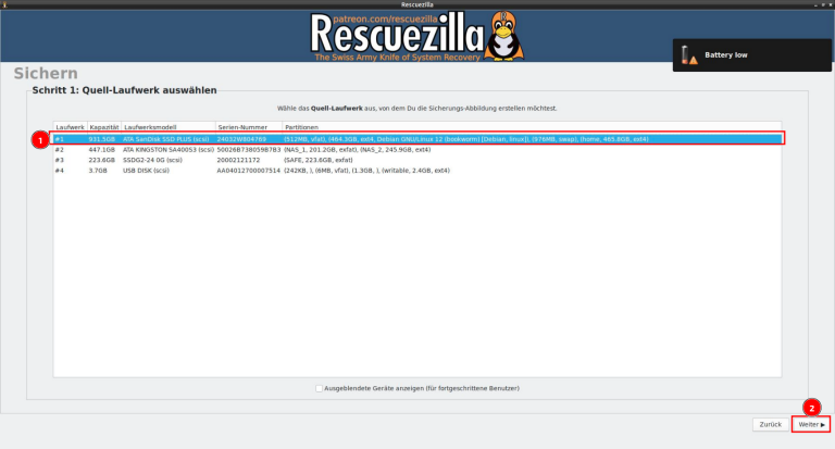 System-Backups mit Rescuezilla – Linux-Bibel