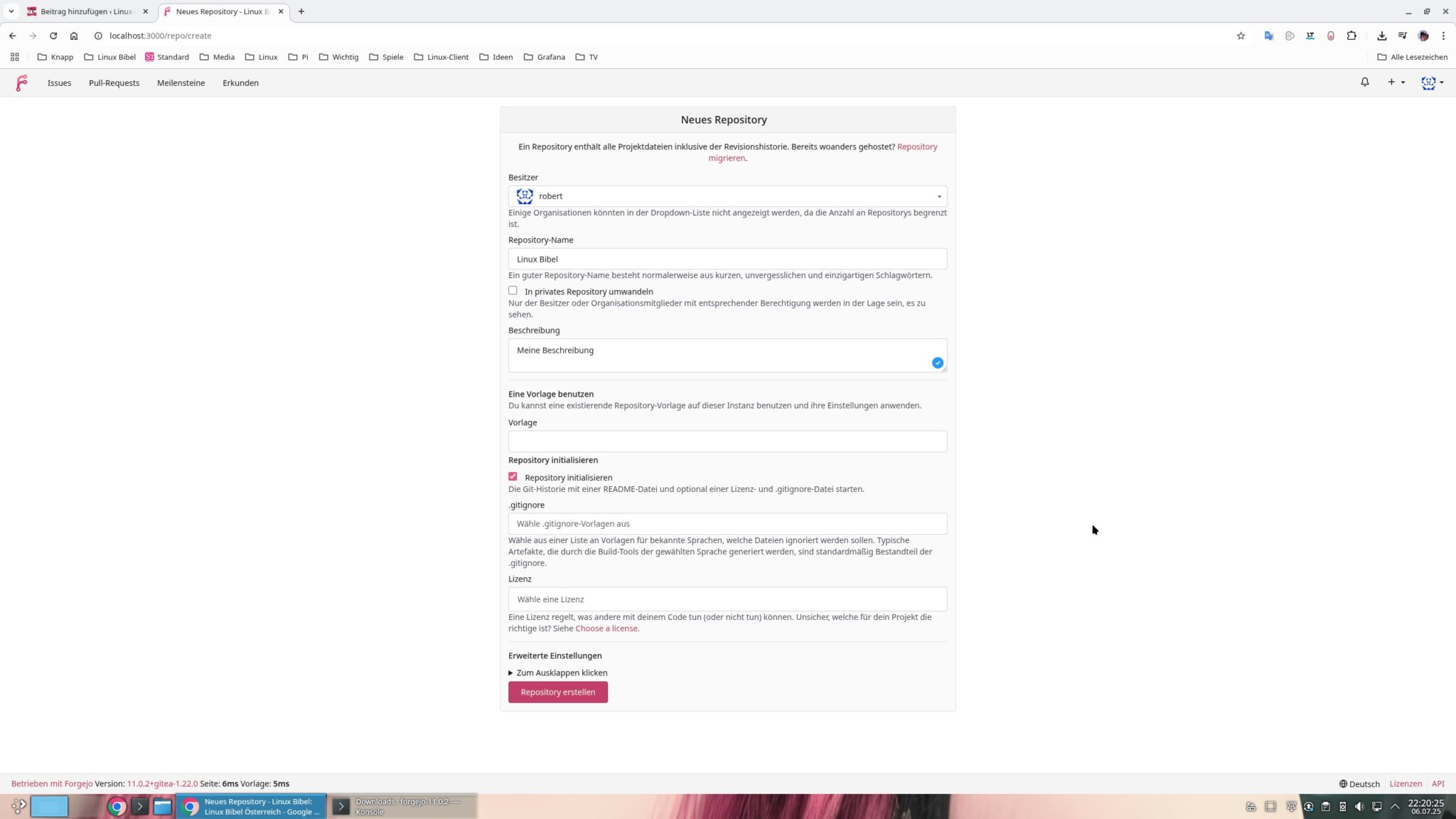 Forgejo – das eigene Git für zu Hause unter Linux – Linux-Bibel