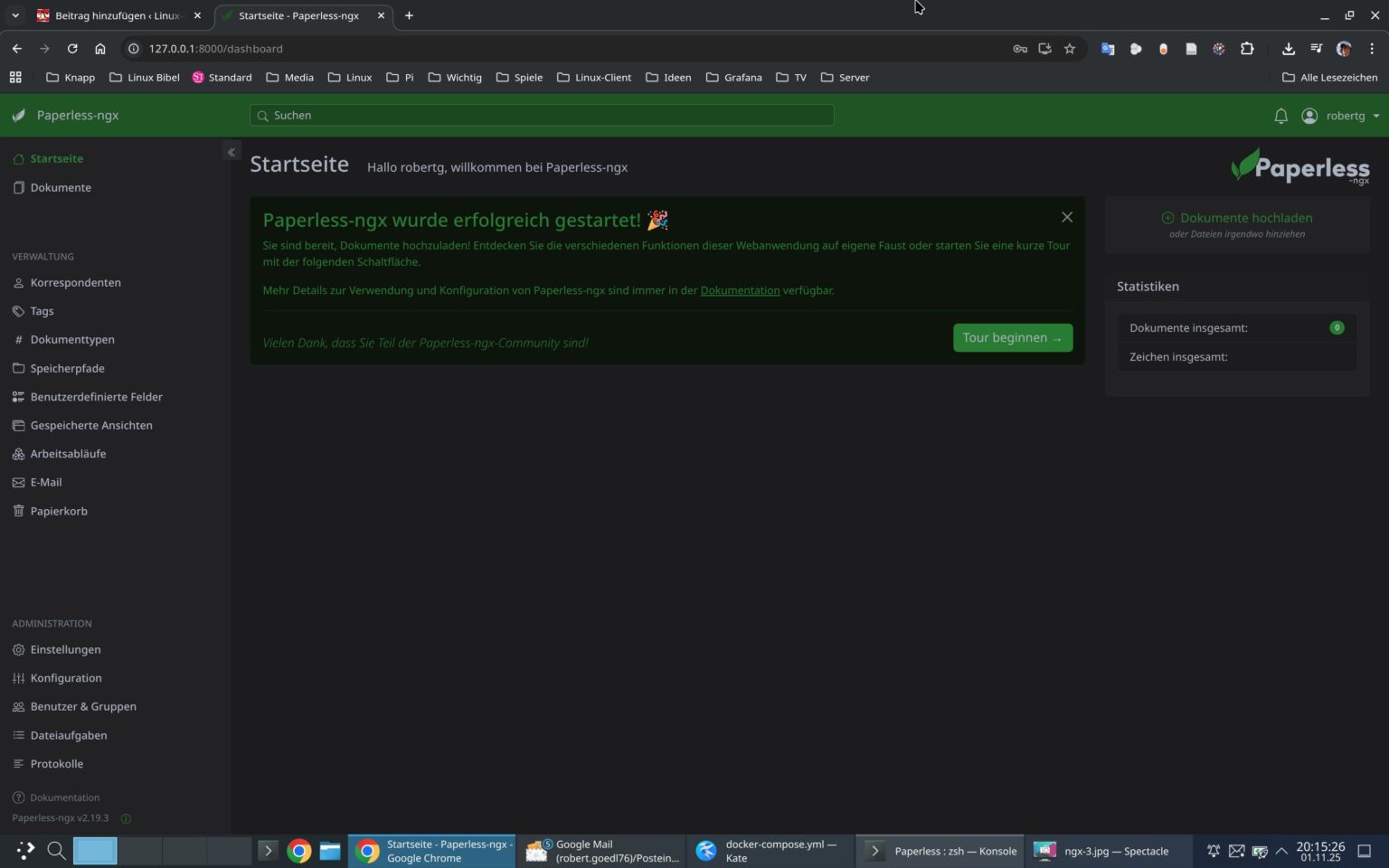 Paperless-NGX – das papierlose Büro unter Linux – Linux-Bibel
