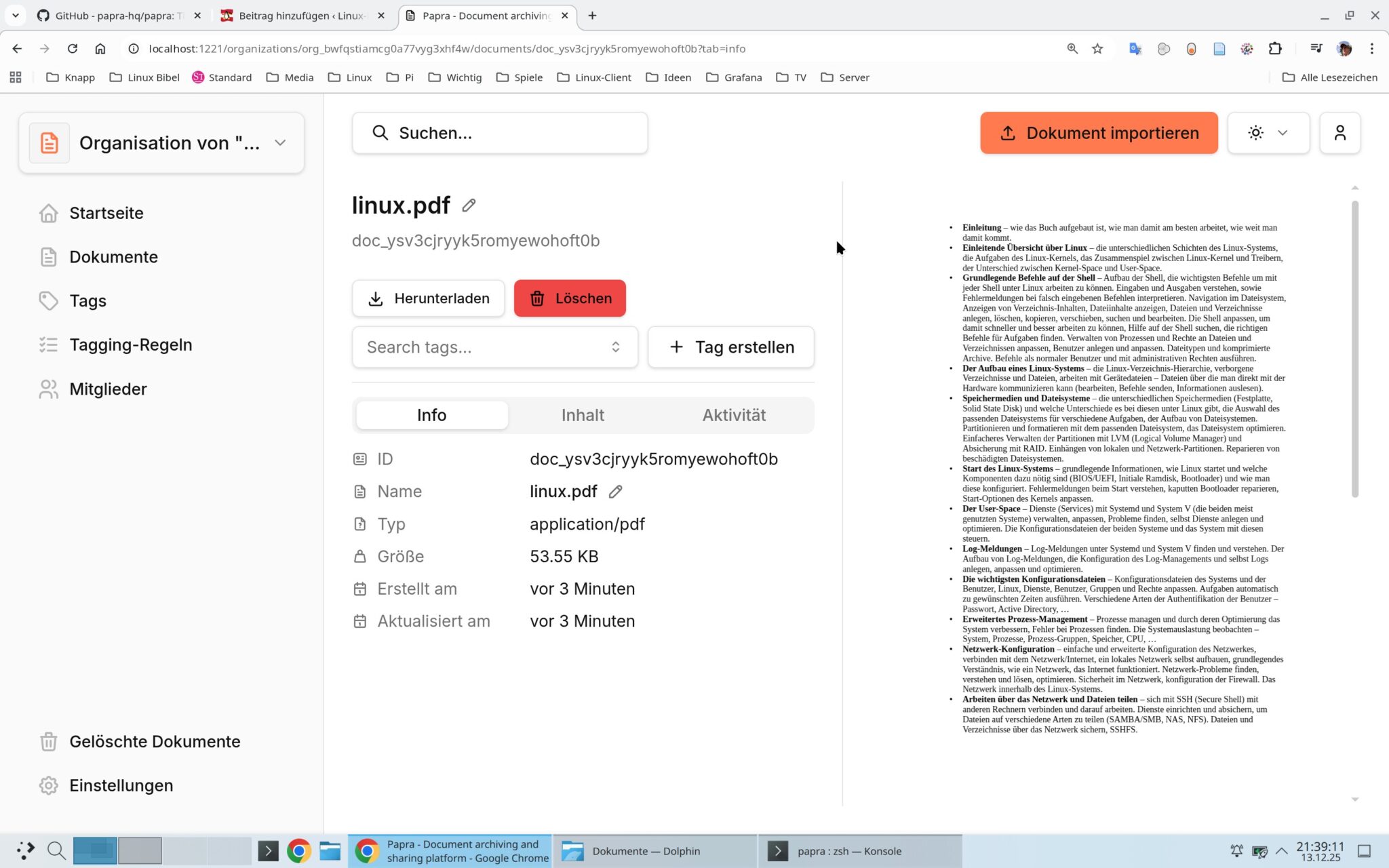 Papra – Dokumente unter Linux ganz einfach verwalten – Linux-Bibel