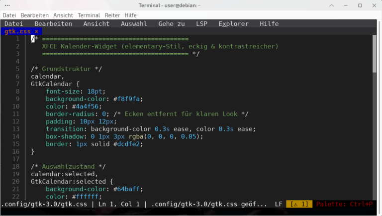 Fresh – Terminal-Texteditor unter Linux – Linux-Bibel